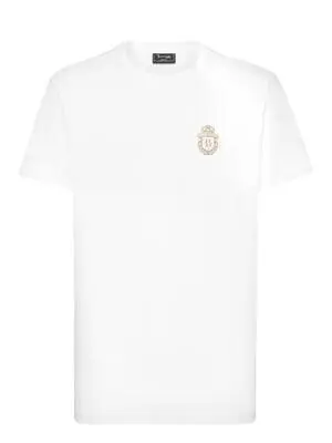 BILLIONAIRE Crest Round-neck T-shirt - White