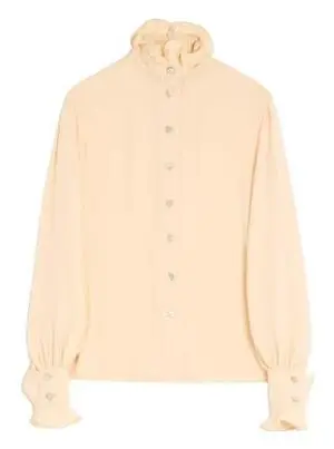 Valentino Garavani Valentino Georgette Blouse Brown