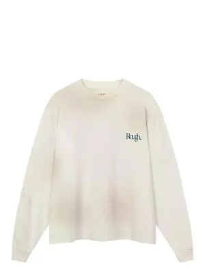 ROUGH. Logo-print Long-sleeve T-shirt - White