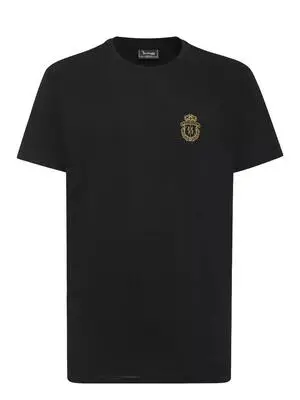 BILLIONAIRE Crest Round-neck T-shirt - Black