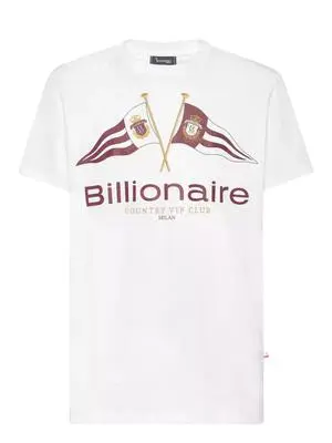 BILLIONAIRE Flags Round-neck T-shirt - White
