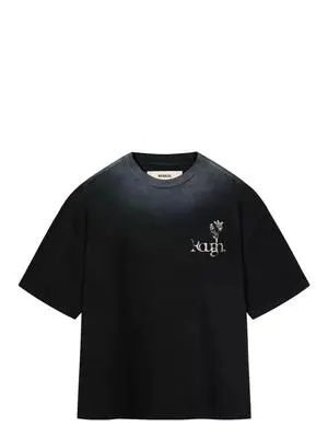ROUGH. Logo-print T-shirt - Black