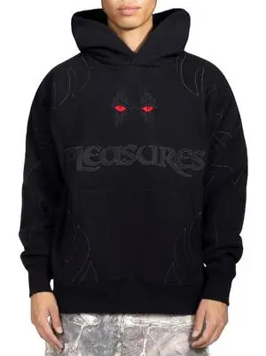 PLEASURES Afterlife Cotton Blend Hoodie - Black