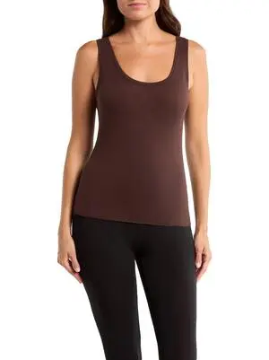 Nordstrom Delicate Layering Tank Top Brown Mole