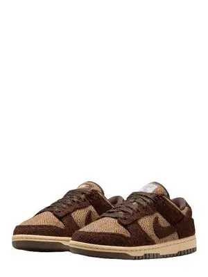 Nike Dunk Low Qs Basketball Sneakers - Sesame/baroque Brown/violet