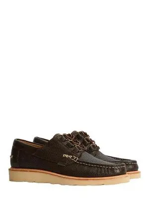 Barbour Murtun Lugged Leather Lace-up Shoe - Dark Chocolate