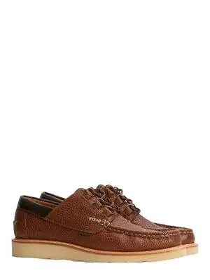 Barbour Murtun Lugged Leather Lace-up Shoe - Light Tan
