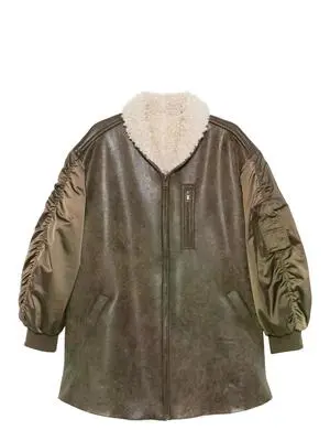 MARANT ETOILE Toile Evina Zip-up Coat - Green