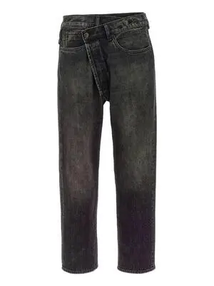 R13 Five-pocket Crossover Jeans - Black