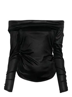 Isabel Marant Enesa Off-shoulder Top - Black