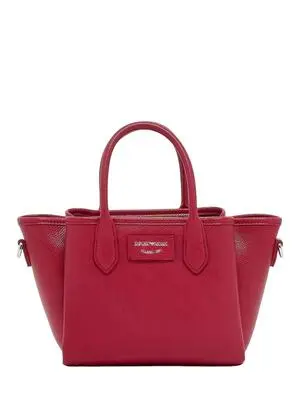 Emporio Armani Top-handle Leather Satchel - Red