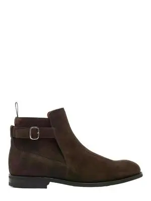 Church's Buckle-strap Suede Boots - Brown