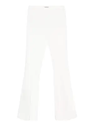 BLANCA VITA High-waisted Flared Trousers - White