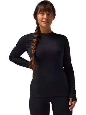 BACKCOUNTRY Cedars Rws Merino Lightweight Crew Baselayer Top - Black