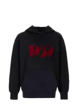 1989 STUDIO Logo-embellished Cotton Hoodie - Black