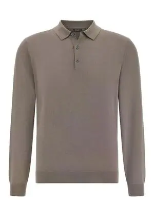 Boggi Milano Wool Polo-neck Sweater - Grey