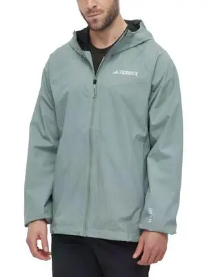 Adidas Hooded Rain Jacket - Green