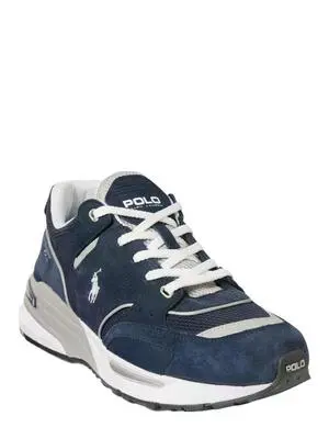 Polo Ralph Lauren Suede Panelled Mesh Sneakers - Blue