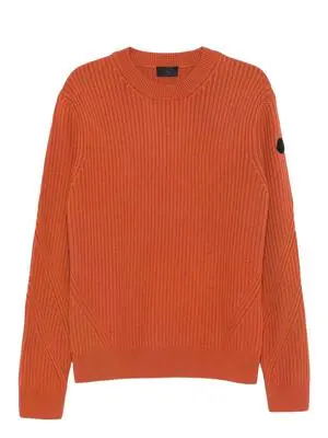 Moncler Ribbed Crew-neck Sweater - Orange
