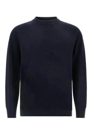 Boggi Milano Raglan Sleeve Wool Sweater - Blue