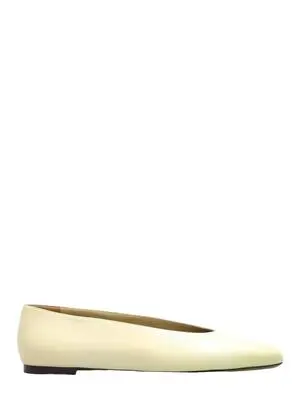 NEOUS Beid Pointed-toe Leather Ballet Flats - White