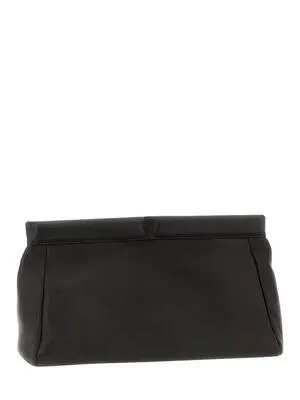ARMARIUM Eloisa Debossed-logo Clutch - Brown