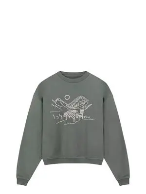 ROUGH. Landscape-print Cotton Sweatshirt - Grey