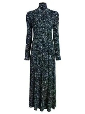 Proenza Schouler White Label Mabel Ruffled Maxi Dress - Blue