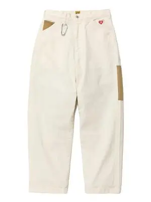 HUMAN MADE Herring Bone Painter Pants - White