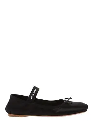 MIU MIU Satin Ballerinas