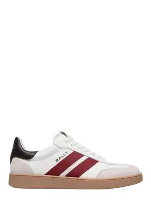 Bally Retro Crest Sneakers - White/red/black