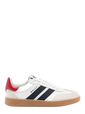 Bally Retro Crest Sneakers White/navy Blue/red