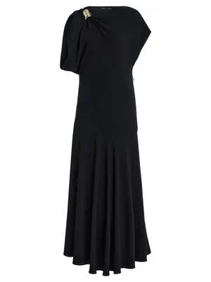 Proenza Schouler Rue Asymmetric Crepe Midi Dress - Black