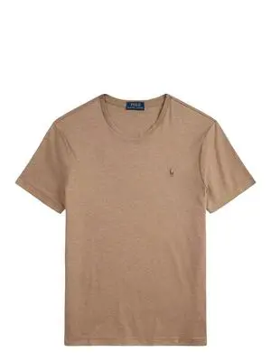 Polo Ralph Lauren Embroidered Small-logo T-shirt - Brown