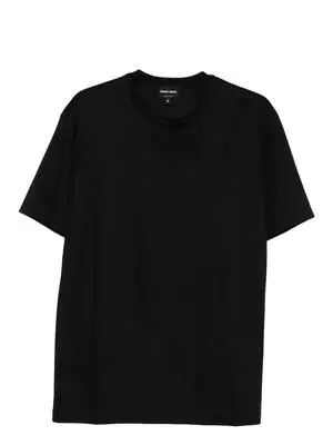 Giorgio Armani Crew-neck Short-sleeve T-shirt - Black