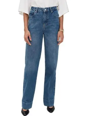 FRAME The Streamline Straight Leg Jeans - Swan