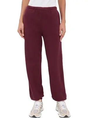 Eterne Boyfriend Pocket Sweatpants - Oxblood