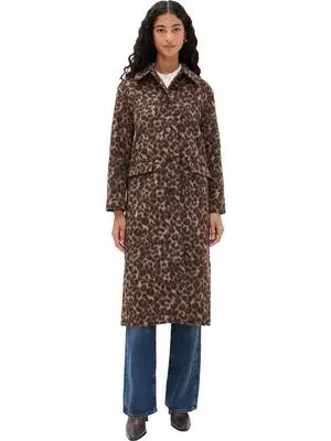 Madewell Leopard-print Topcoat - Brushed Leopard