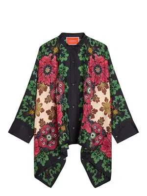 La DoubleJ Floral Silk-twill Shirt - Multicoloured