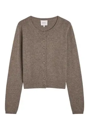REFORMATION Clara Cashmere Cardigan - Light Brown