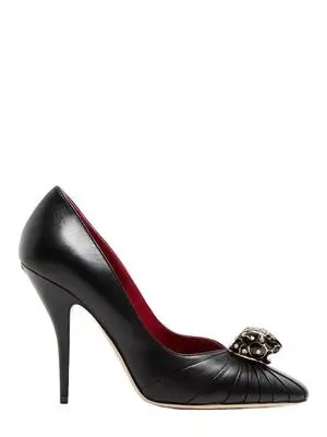 Valentino Garavani Panthea Goatskin Pumps - Black
