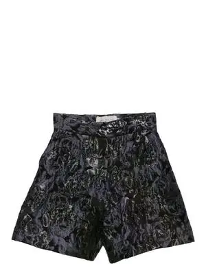 GEMY MAALOUF Floral-pattern Shorts - Blue