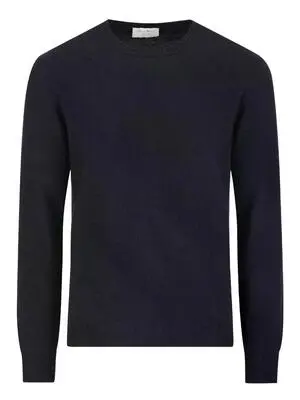 CHEZ PAUL Ribbed Cashmere Sweater - Blue