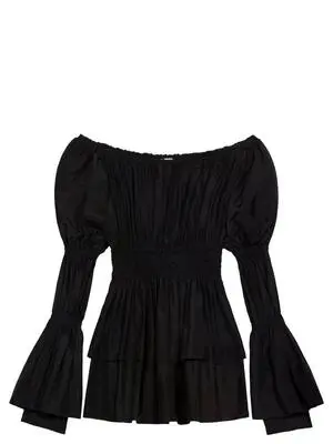 Blumarine Off-shoulder Mini Dress - Black