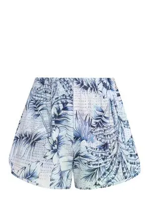 LYGIA & NANNY Lee Floral-print Shorts - Blue
