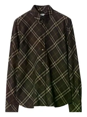Burberry Relaxed-fit Check Cotton Shirt - Brown