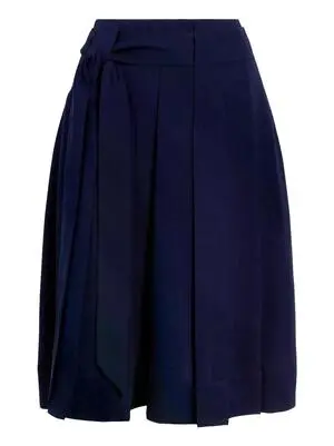 Proenza Schouler White Label Jess Pleated Belted Skirt - Blue