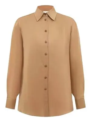 Zimmermann Hypnotic Satin Shirt - Brown