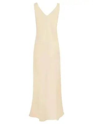 PETER COHEN V-neck Midi Dress - Neutrals