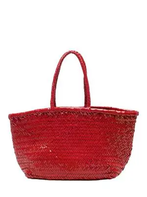 Dragon Diffusion Triple Jump Leather Tote Bag - Red